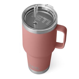 Yeti Rambler Trinkbecher Mit Trinkhalmdeckel, Sandstone Pink, 35 oz (1 l)