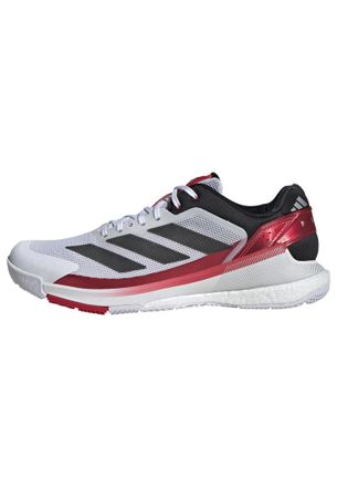 adidas Herren Crazyquick Boost Padel Shoes, Cloud White/Core Black/Lucid Red, 40 2/3 EU