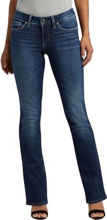 Silver Jeans Co Suki Mid Rise Curvy Fit Slim Bootcut Jeans, Vintage Dark Wash, 29W x 31L Femme