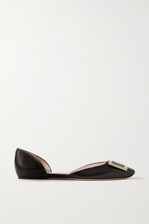Roger Vivier Trompette Dorsay Ballerinas Aus Leder - Schwarz