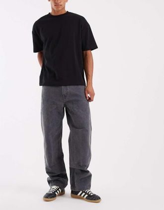 Levi's Workwear 568 jean droit ample &agrave; double genou d&eacute;lav&eacute; gris