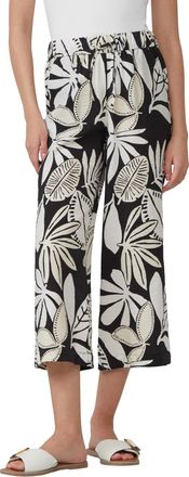 s.Oliver Strukturierte Culotte aus Viskosemix mit Elastikbund