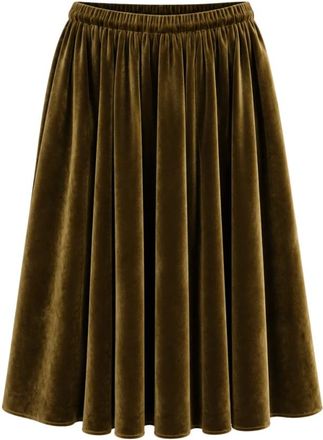Alberta Ferretti Jupe Midi - Femme - Jupes - Vert - Taille: 44 FR