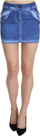 Plein Sud Femme, Jupes, Bleu, Taille: 32 FR Mini Jupe Courte