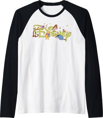 Disney Winnie the Pooh & Friends Script Logo Trip Vacation Raglan