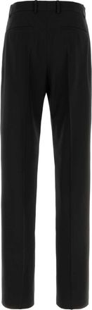 Jil Sander Black Exterior: Virgin Wool Pantaloni Trousers