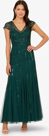 Adrianna Papell Abendkleid Beaded Long Dress Glamour&ouml;s, schimmernd, stilvoll