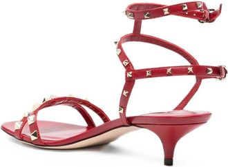 Valentino Garavani Studded Cage Sandal - Red