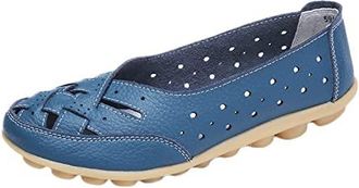 Generic G&eacute;n&eacute;rique Ballerines Femme Petit Talon Confortable Ballerine Plates Bout Ferm&eacute; Chaussures &agrave; Enfiler Pied Large Chaussures Travail Antid&eacute;rapant Maille 