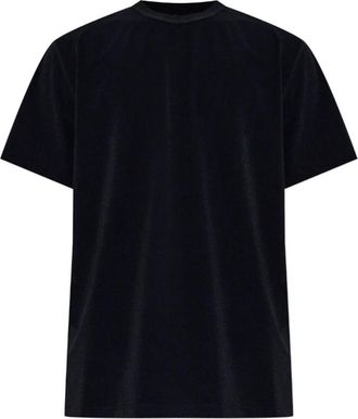 Balmain T-Shirt mit Samteffekt - - Tops - Herren - Schwarzk - L