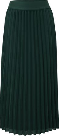 Zero Damen Faltenrock mit elastischem Bund 36, Green Forest