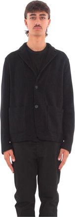 Transit Par-Such Homme, Vestes, Noir, Taille: L Blazer Pochette Double Face en Laine Vierge
