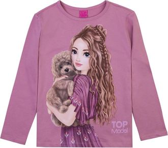 Top Model by Depesche Langarmshirt mit Hayden 75031 rosa, Gr&ouml;&szlig;e 164, 14 Jahre