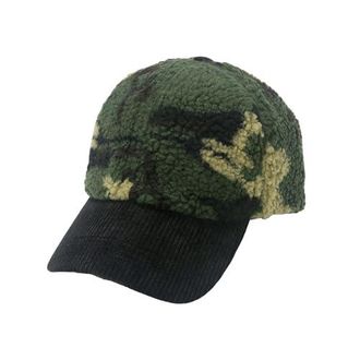 Generic Casquettes de baseball en laine dagneau chaude dhiver en polaire pour homme, vert militaire, M