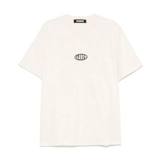 Barrow Barrow, Homme, Tops, Blanc, Taille: S T-shirt Homme Col Rond Manches Courtes