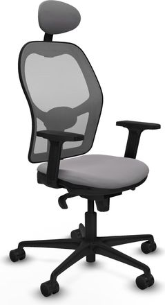 Piqueras y Crespo Call Center Jorquera Stuhl mit 2D-Armlehnen, h&ouml;henverstellbarer Lendenwirbelst&uuml;tze und festem Kopfteil, ausgestattet mit 5 Positionen und eingespritzt
