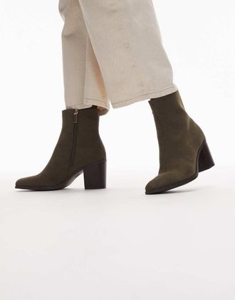 New Look Bottes &agrave; talon - Kaki-Vert