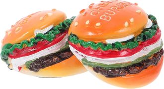 Cabilock 2stücke Kühlschrankmagnete Wohndekore Cartoon Lebensmittel Magnetische Aufkleber Kühlschrankschmuck Küchenkühlschrankdekore Kreative Dekoration