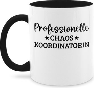 Shirtracer Tasse Tassen 325ml - Statement - Professionelle Chaos Koordinatorin I Führungskraft Weihnachtsgeschenke für Chefinnen I Teamleitung Geschenk Mama I Au