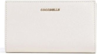 Coccinelle Femme, Accessoires, Blanc, Taille: ONE Size Metallic Soft Wallet