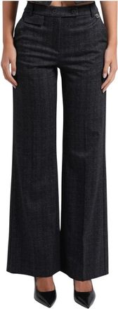 Fracomina Femme, Pantalons, Gris, Taille: 44 FR Wide Pantalons