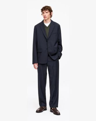 Arket Leichter Wollblazer -Blau