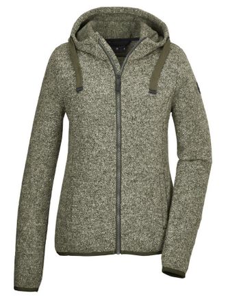 G.I.G.A. DX by killtec Strickfleecejacke GW 52 WMN KNTFLC JCKT mit Kapuze mit Kordelzug, atmungsaktiv, schnell trocknend