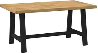 vidaXL Vidaxl - Table à manger noain pieds en forme de a 160x90x75cm massif pin