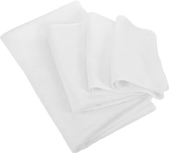 BESPORTBLE Chaiselongue Schutzbezug aus Weichem Fleece Maschinenwaschbar f&uuml;r Fu&szlig;bad und Massagesessel 4 St&uuml;ck Wei&szlig; Salon und Wellness Einsatz