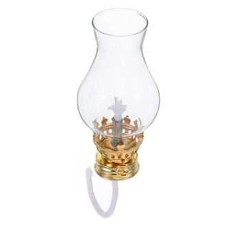 Pretyzoom Petroleumlampe Mit Glas-schutzkamin Und Verstellbarem Dochtbrenner Aus Metall F&uuml;r Vintage-Beleuchtung Ersatz-Teil F&uuml;r &Ouml;llampen F&uuml;r Indoor Und Outdoor-
