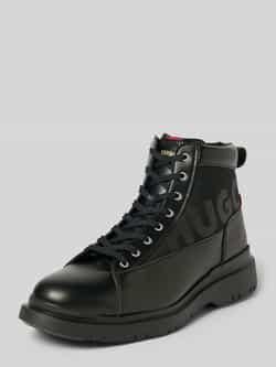 HUGO BOSS Boots aus Kalbnappa mit Profilsohle