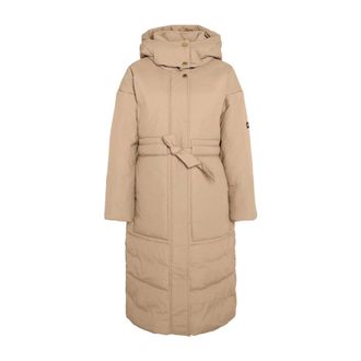 Barbour Puffer Lange Jacke Leicht Trench Rei&szlig;verschluss - - Coats - Damen - Beige - M