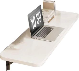 Generic An Der Wand Montierter, Klappbarer Computertisch, Herunterklappbare, Klappbare Werkbank, Arbeitsplattenregal Aus Massivem Holz An Der Wand, 50 Kg Trag
