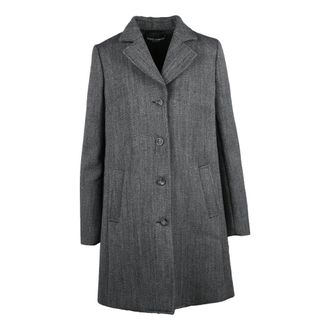 Dolce & Gabbana Eleganter Mantel - - Coats - Damen - Grau - S