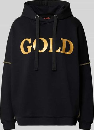 Miss Goodlife Oversized Hoodie aus reiner Baumwolle Modell Silver and Gold
