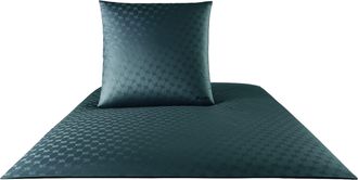 Joop Bettwäsche Cornflower quarz 4020-29 135x200 cm + 80x80 cm - 100% Baumwolle Jacquard mit Cornflower Motiv