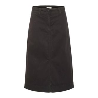 Part Two Blaue Graphitrock A-Linie Stil - - Skirts - Damen - Braun - M