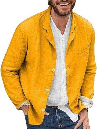 Generic Chemise ample de couleur unie pour homme, chemise d&eacute;contract&eacute;e &agrave; manches longues, chemise classique essentielle, chemise l&eacute;g&egrave;re et douce, haut confort