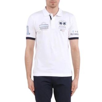 La Martina Piquet Stretch-Polo-Shirt - - Tops - Herren - Wei&szlig; - M