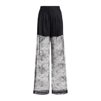 Alberta Ferretti Wide Hosen - - Trousers - Damen - Schwarzk - M