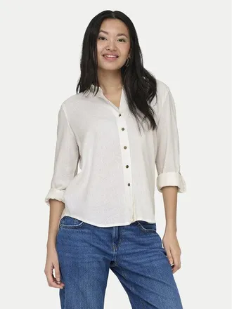 Only Hemd Goa 15363991 Wei&szlig; Loose Fit