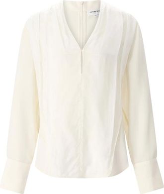 Victoria Beckham Femme, Blouses et Chemises, Beige, Taille: 42 FR Blouses