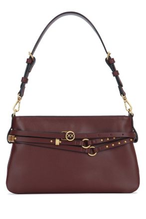 Pinko Vitello Shoulder Bag - Brown