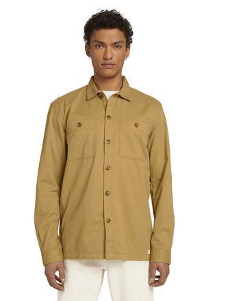 Tom Tailor Herren Hemdjacke 1026877, 27451 - Golden Ochre, L