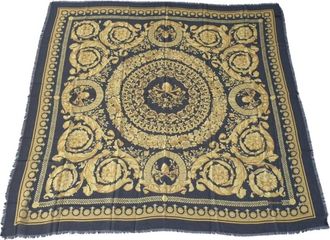 Versace Femme, Accessoires, Noir, Taille: ONE Size Foulard Stola Pashmina