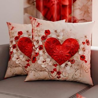 Petti Artigiani Italiani Petti Artigiani Italiani - Paar Kissenbezüge 50 x 50 cm aus Mikrofaser, Dekokissen für Schlafzimmer, Sofa, Wohnzimmer, Set mit 2 Kissenbezügen, Kissen