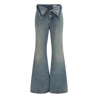 Alexander McQueen Jeans mit Umschlagbund - - Jeans - Damen - Blau - W26