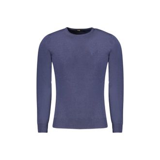 Cavalli Homme, Pulls, Bleu, Taille: 2XL Pull ras du cou en maille fine