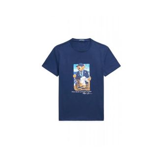 Ralph Lauren Homme, Tops, Bleu, Taille: S T-Chemises