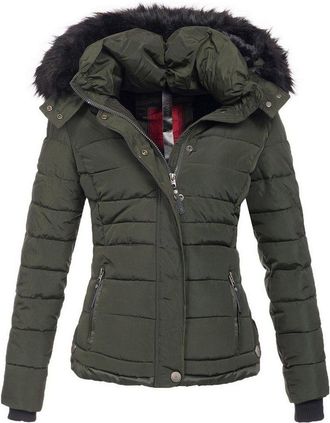 Navahoo Steppjacke Chloe hochwertige Winterjacke mit abnehmbarer Kapuze